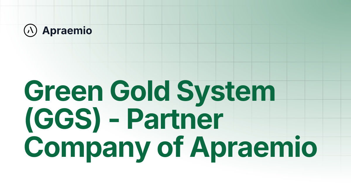 Green Gold System (GGS) - Partner Company of Apraemio | Apraemio
